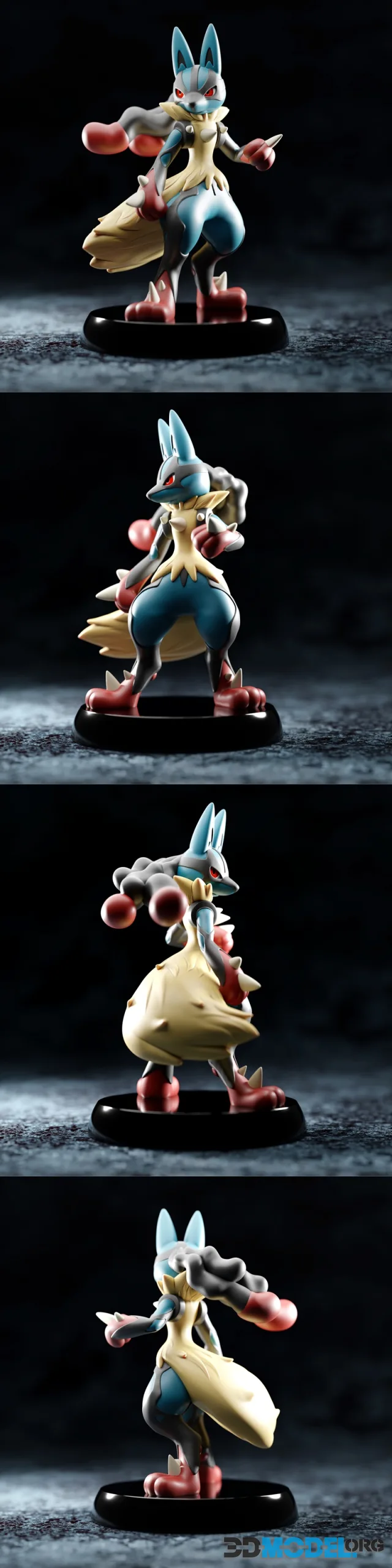 3D Model – Mega Lucario – Printable