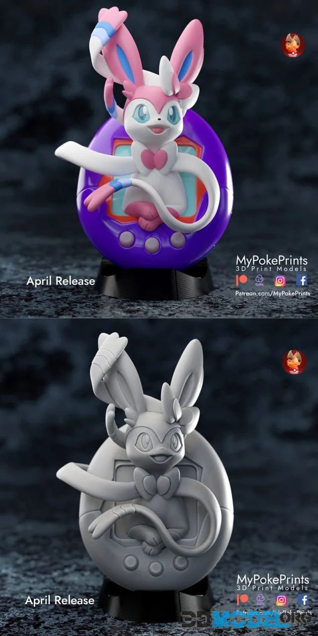 3D Model – Sylveon – Printable