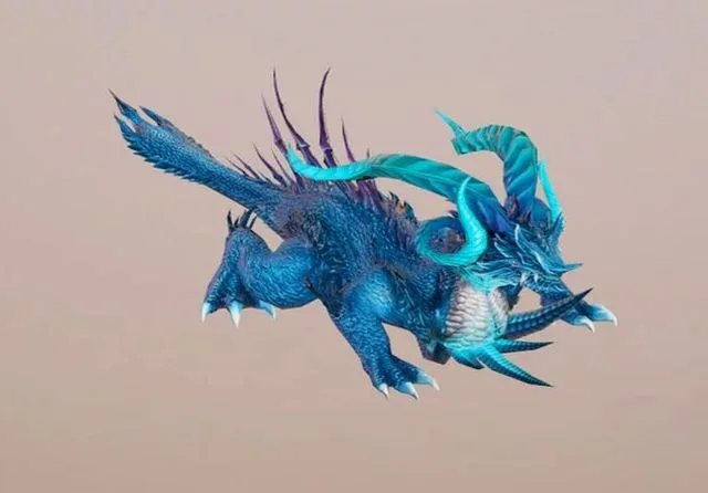 3D Model – 36 sets of animations Monster Dragon Animation Low-poly (PBR)