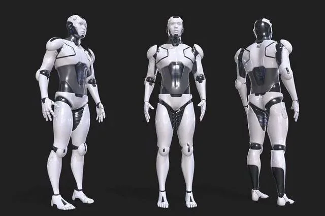 3D Model – AI commercial robots (PBR)