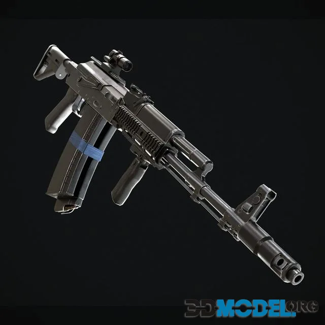3D Model – AK-74 rifle Low-poly (PBR)