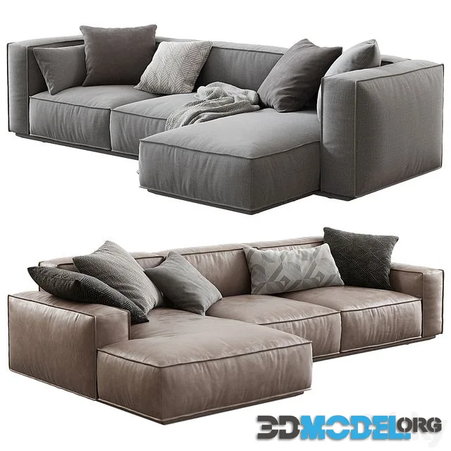 3D Model – Arflex Marechiaro XIII Sofa Chaise Longue
