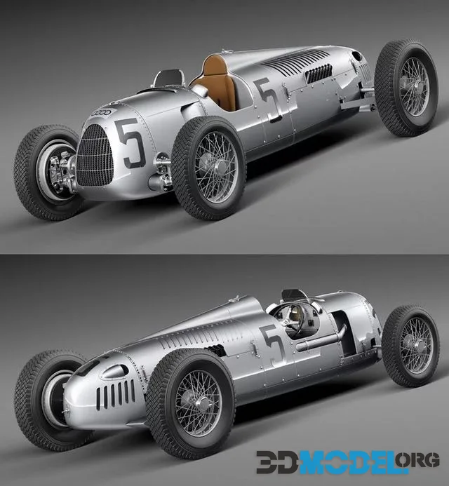 3D Model – Auto Union Type C 1936 (PBR)