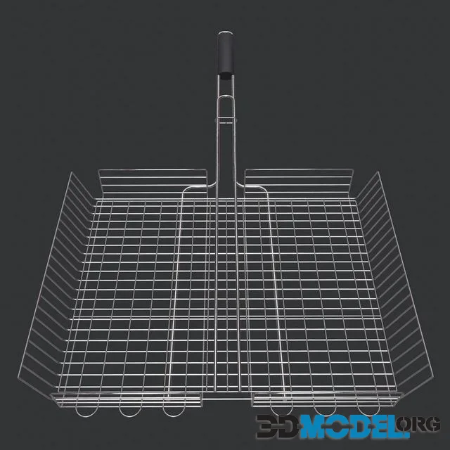 3D Model – BBQ Grid Low-poly (PBR)