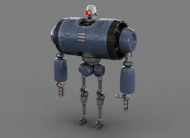 3D Model – Cartoon Robot 2 Low-poly (PBR)