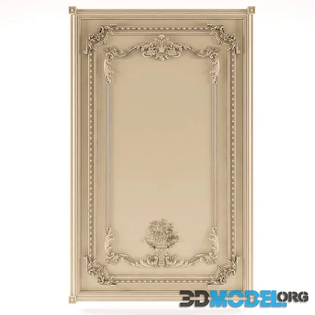 3D Model – Classic Style decoration wall panel