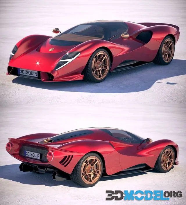3D Model – De Tomaso P72 2020