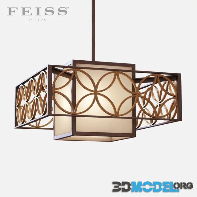 3D Model – Feiss - Remy 2 Light Shade Pendant