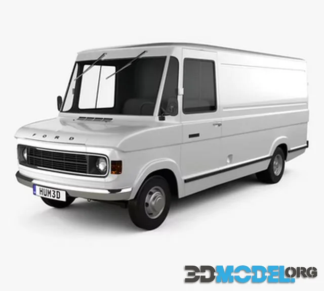 3D Model – Ford A-Series Panel Van 1973