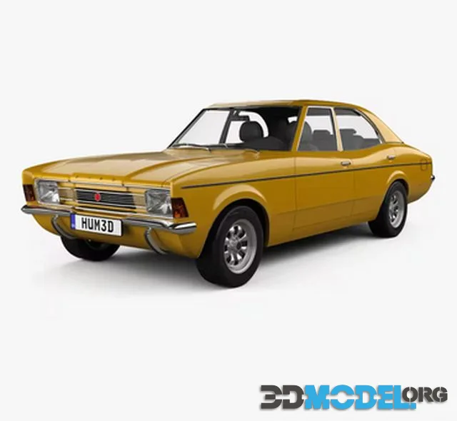 3D Model – Ford Cortina TC Mark III sedan 1970