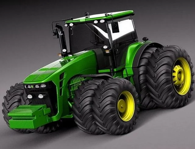 3D Model – John Deere 8530 Tractor Twin Wheels (PBR)