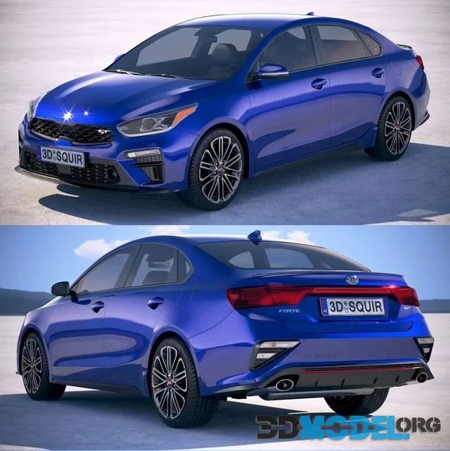 3D Model – Kia Forte GT 2019 (PBR)