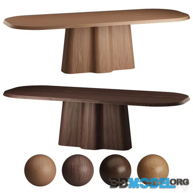 3D Model – Kyoto Rectangular Dining Table