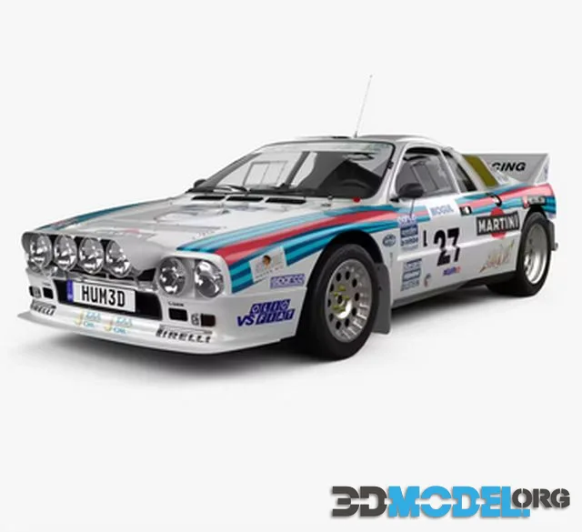 3D Model – Lancia Rally 037 WRC Group B 1983