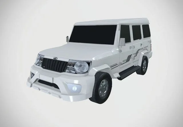 3D Model – Mahindra Bolero Low-poly (PBR)