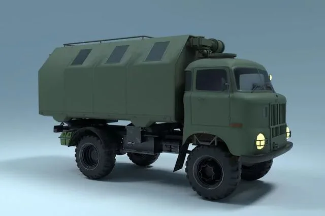 3D Model – Military Truck IFA W 50 Low-poly (PBR)