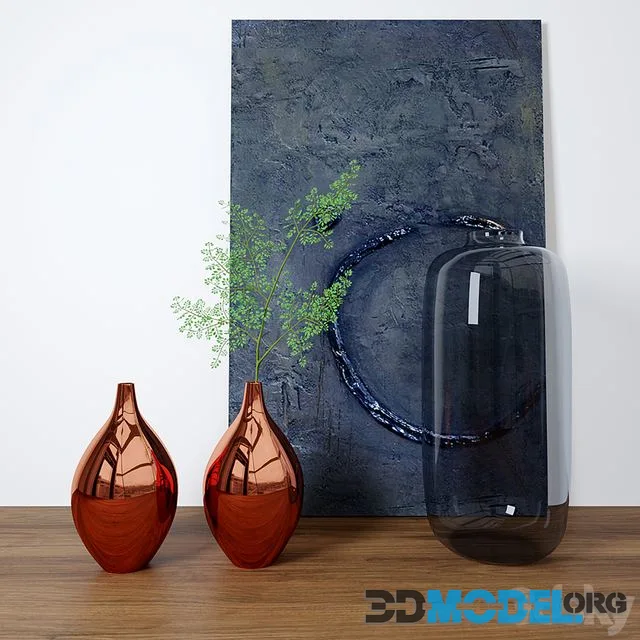 3D Model – Modern Decor set