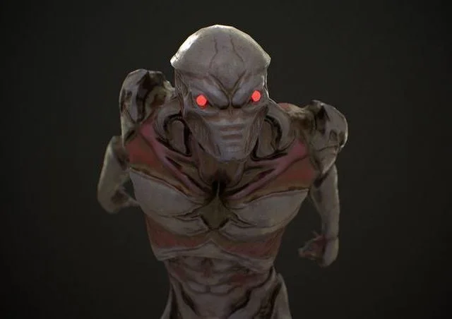 3D Model – Mutant 3 Humanoid Monster Low-poly (PBR)