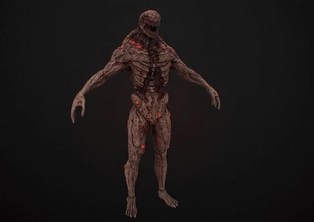3D Model – Mutant Humanoid Monster Low-poly (PBR)