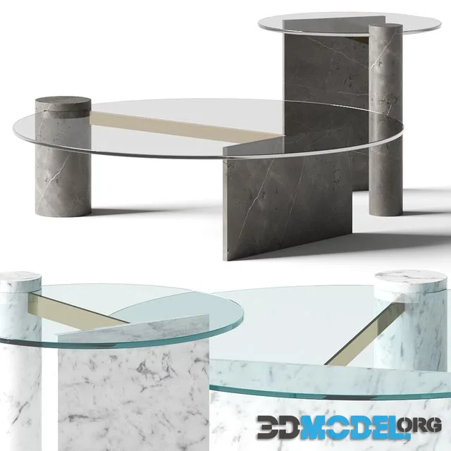 3D Model – Natuzzi Frost Coffee Tables