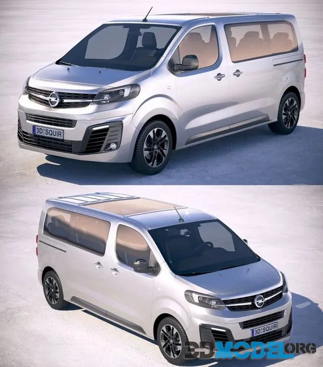 3D Model – Opel Zafira Life 2020 (PBR)
