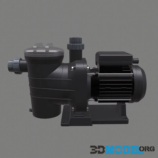 3D Model – Pool pump Low-poly (PBR)