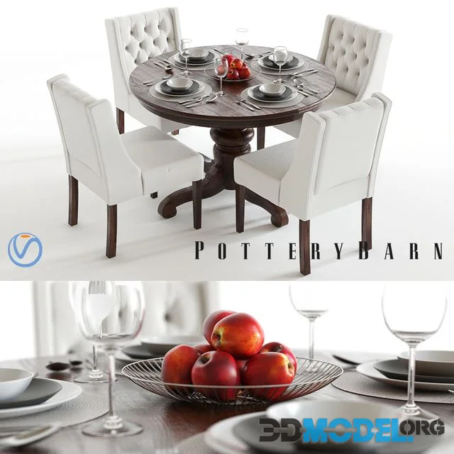 3D Model – Pottery Barn Tivoli and Sorrel