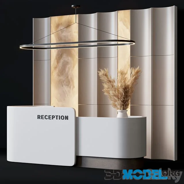3D Model – Reception desk 22