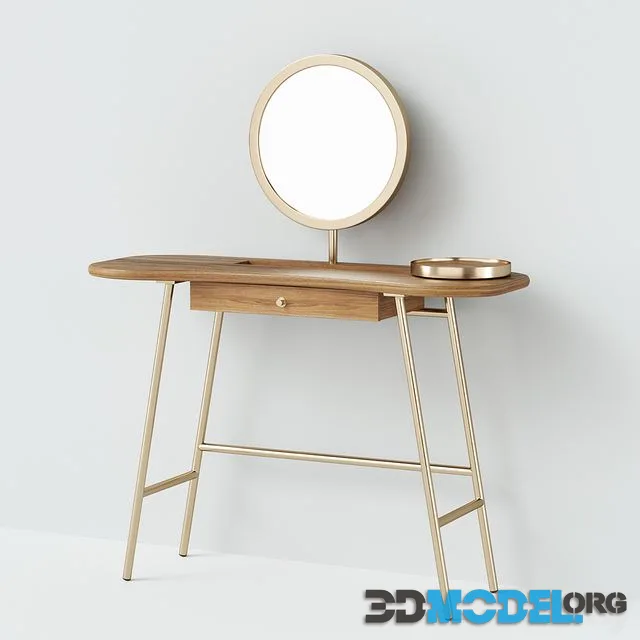 3D Model – Rhea Dressing Table With Mirror
