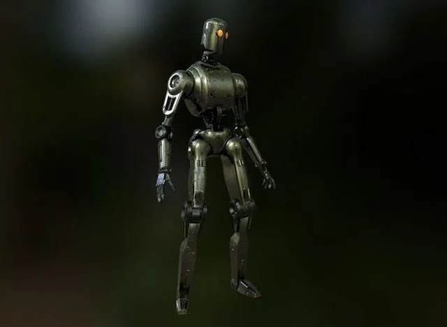 3D Model – Robot Retro Low-poly (PBR)