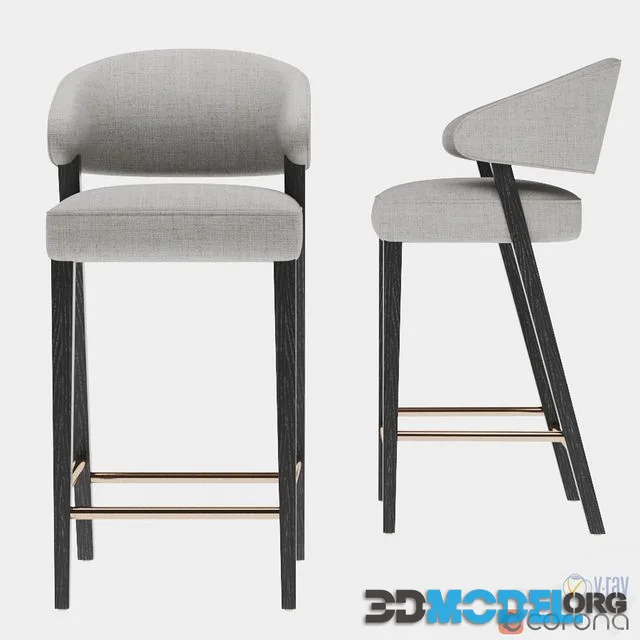 3D Model – The Bright Group Cahn barstool