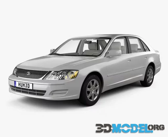 3D Model – Toyota Avalon XL with HQ interior 2001 (PBR)