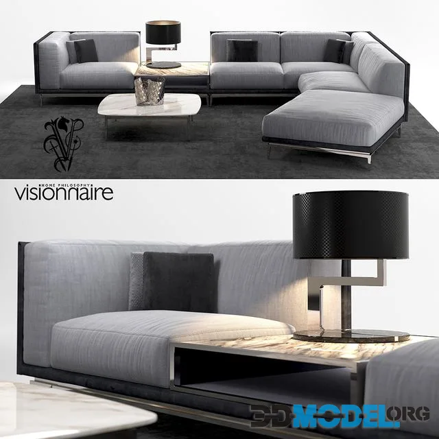 3D Model – Visionnaire Legend L sofa set