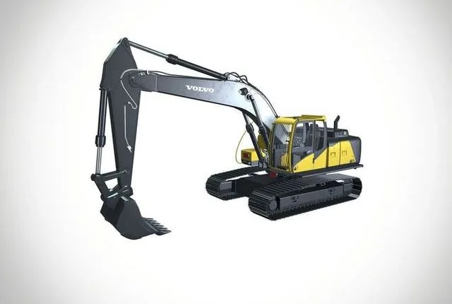 3D Model – Volvo Tracked Excavator (PBR)