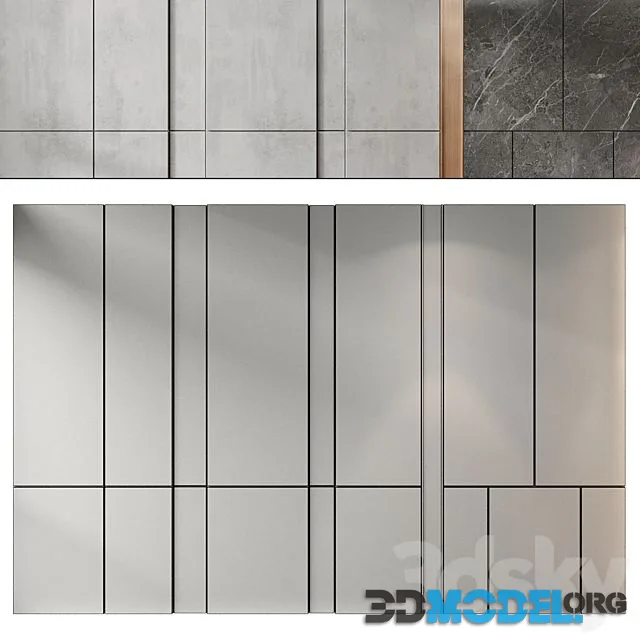3D Model – Wall Panels Set 272