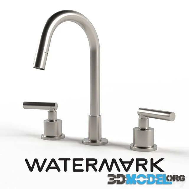 3D Model – Watermark Designs 3 Hole Deck Mount Kitchen Faucet