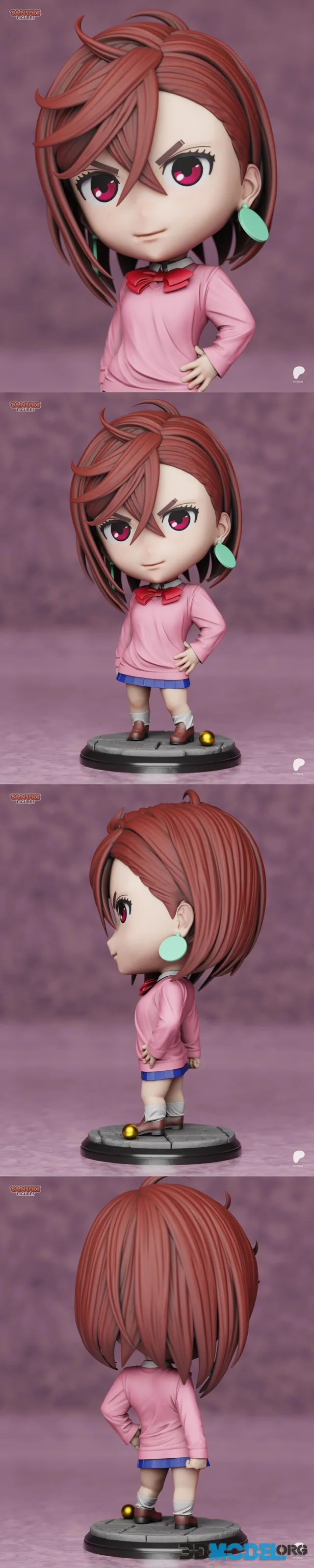 3D Model – Tanuki Figures - Momo Chibi – Printable