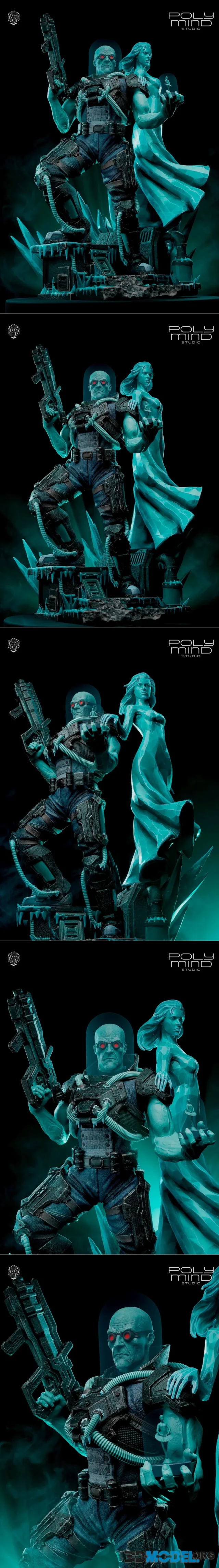 3D Model – PolyMind Studio - Mr. freeze – Printable