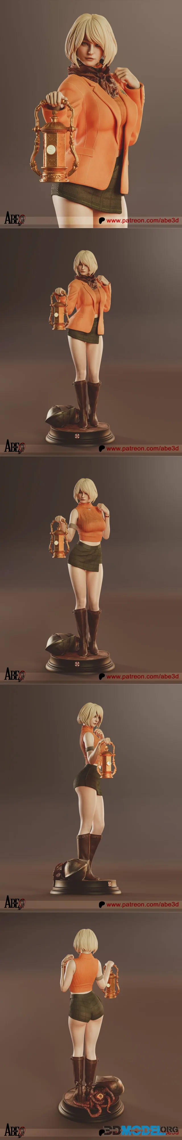 3D Model – Abe3d - Resident Evil - Ashley Graham – Printable