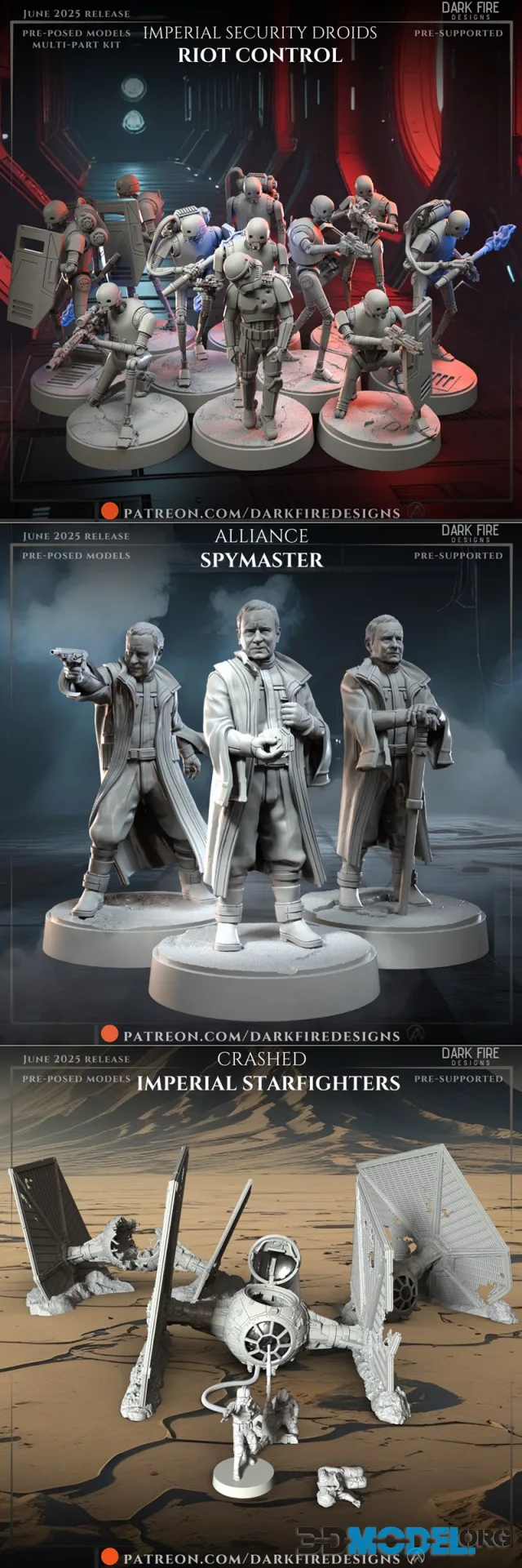 3D Model – Dark Fire Designs June 2025 – Printable