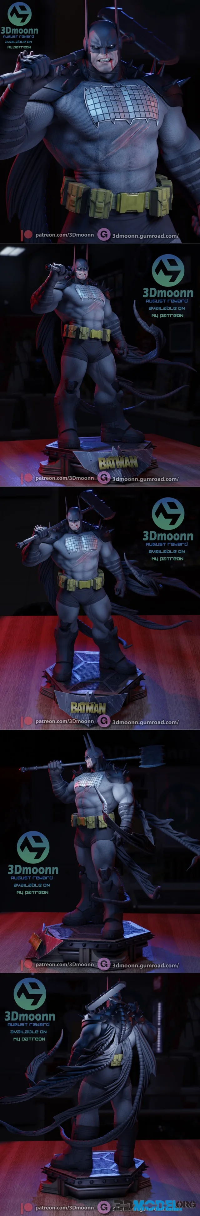 3D Model – 3Dmoonn - Absolute Batman – Printable