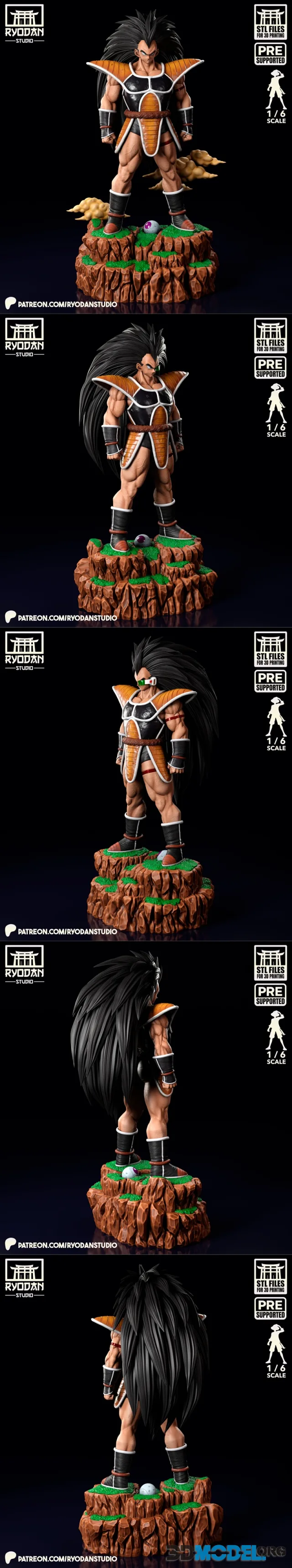 3D Model – Ryodan Studio - Raditz – Printable