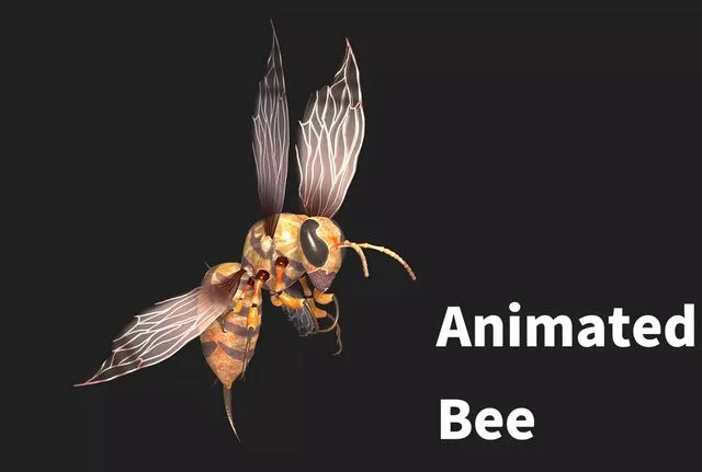 3D Model – Animated bee low-poly