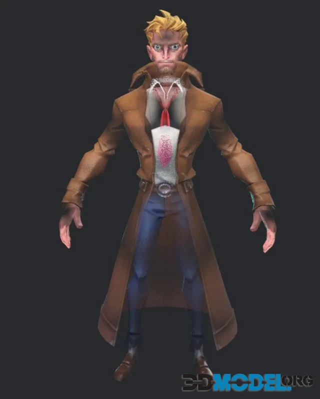 3D Model – Constantine Low-poly (PBR)