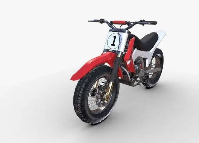3D Model – Dirt Bike Low-poly (PBR)