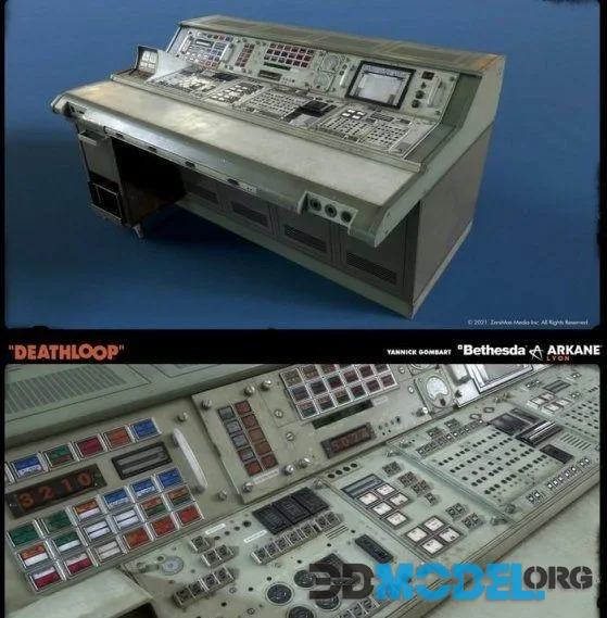 3D Model – Modular Console Panels (PBR)