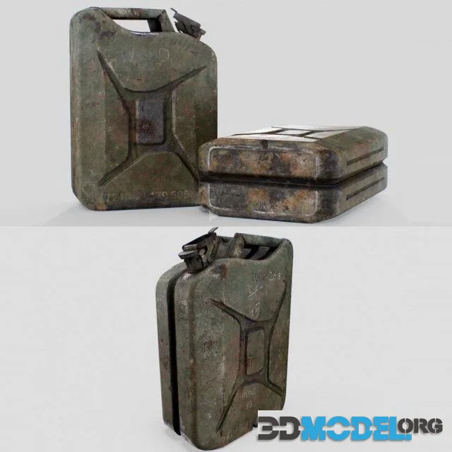 3D Model – Old Jerry Can (PBR)