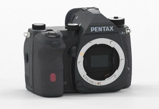 3D Model – Pentax K-3 Mark III Monochrome Low-poly (PBR)