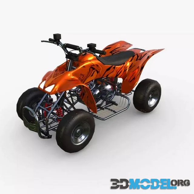 3D Model – Quad Bike Low-poly (PBR)