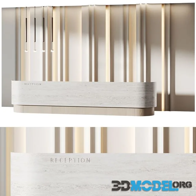 3D Model – Reception desk 003